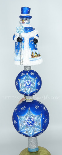 Christopher Radko Spectacular Snowman Finial 1019993 | LetitSnowandSparkle