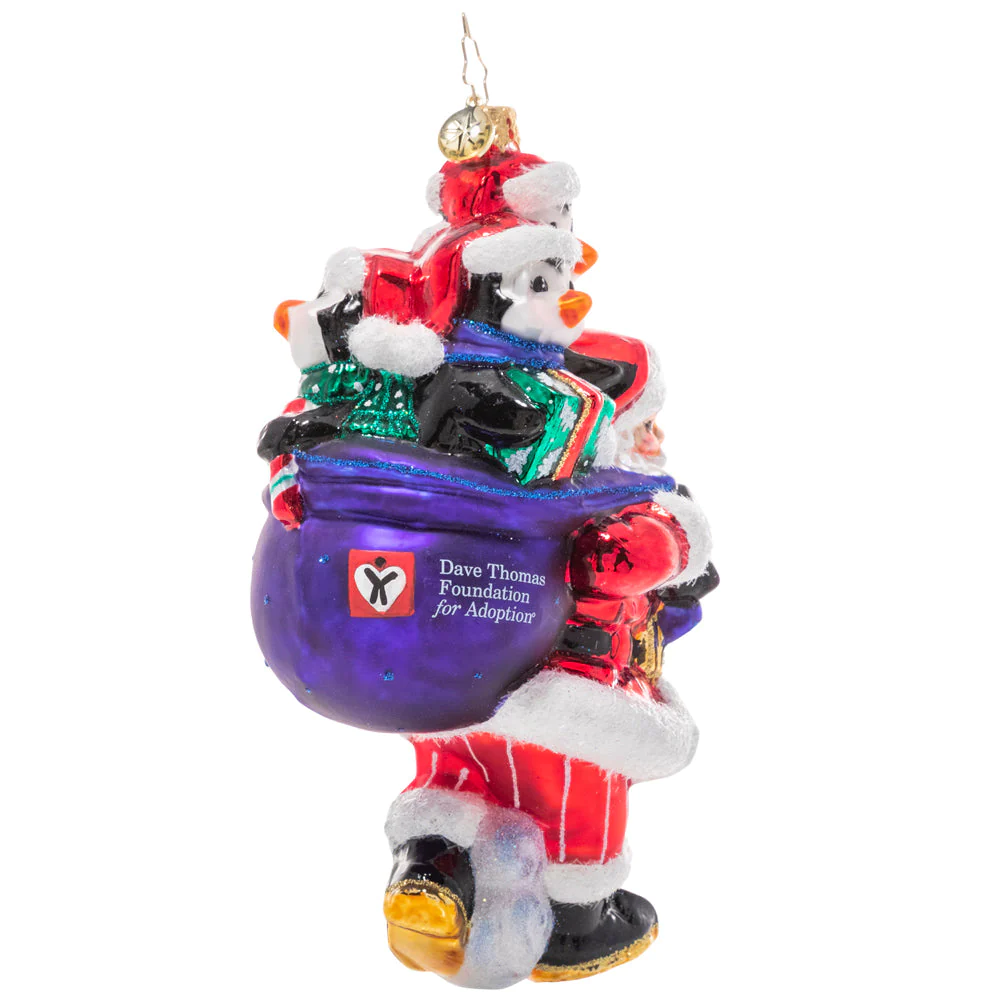 Christopher Radko Home for the Holidays Santa Dave Thomas Adoption