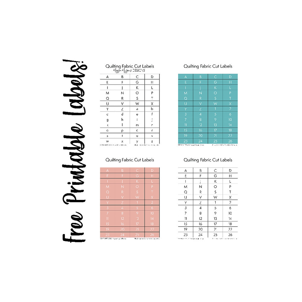 Free Printable Quilting Labels
