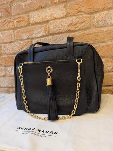 SARAH HARAN Jessica Tote 2 in 1 Tote - Black | Cuckoo’s Nest