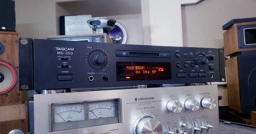 TASCAM MD-350 Mini-Disc Player Recorder with Rack Ears | BIG AZ SPEAKERS