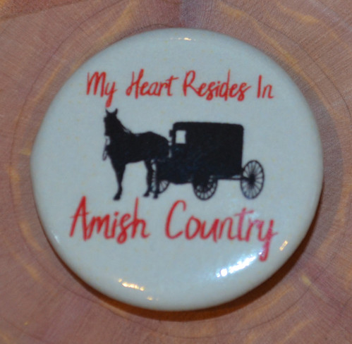"My heart resides in Amish Country" button | jenniferspredemann
