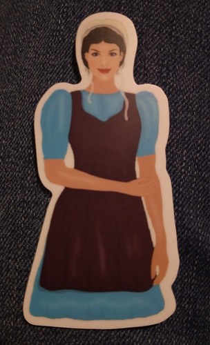 Commissioned Amish Girl die-cut sticker - limited stock ...