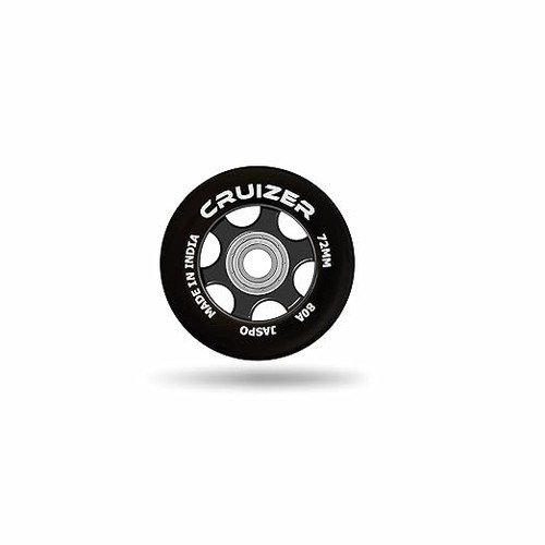 CRUIZER 72 MM Inline PU Wheel , Spare Roller Blade Skating Wheels (Pack of 1) | Jaspo Worldwide