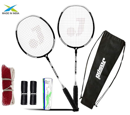Jaspo Cosmo EZ 100 NANOTECH I Carbon Fiber Badminton Rackets (Green ...