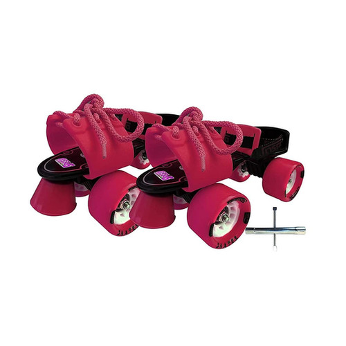 Jaspo G-Force Adjustable Roller Skates (Pink, Senior (6-14 Years Age ...