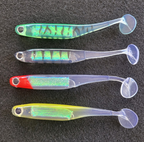 4" Paddle Tail Minnow | Hot Lips Lures