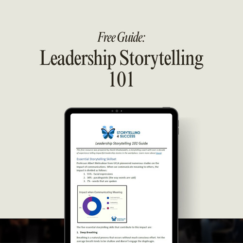 Free Leadership Storytelling Guide | Storytelling 4 Success