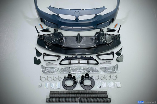 F82 M4 GT4 Front End Splitter, Cooling, Aero (Full Kit) | APMOTORSPORT