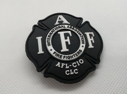 2" x 2" IAFF PVC Velcro Patches | Sgt Fire Bags, LLC