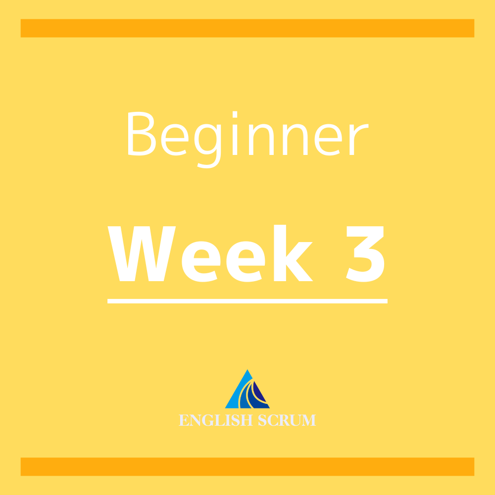【Class Material】 Beginner : WEEK 3