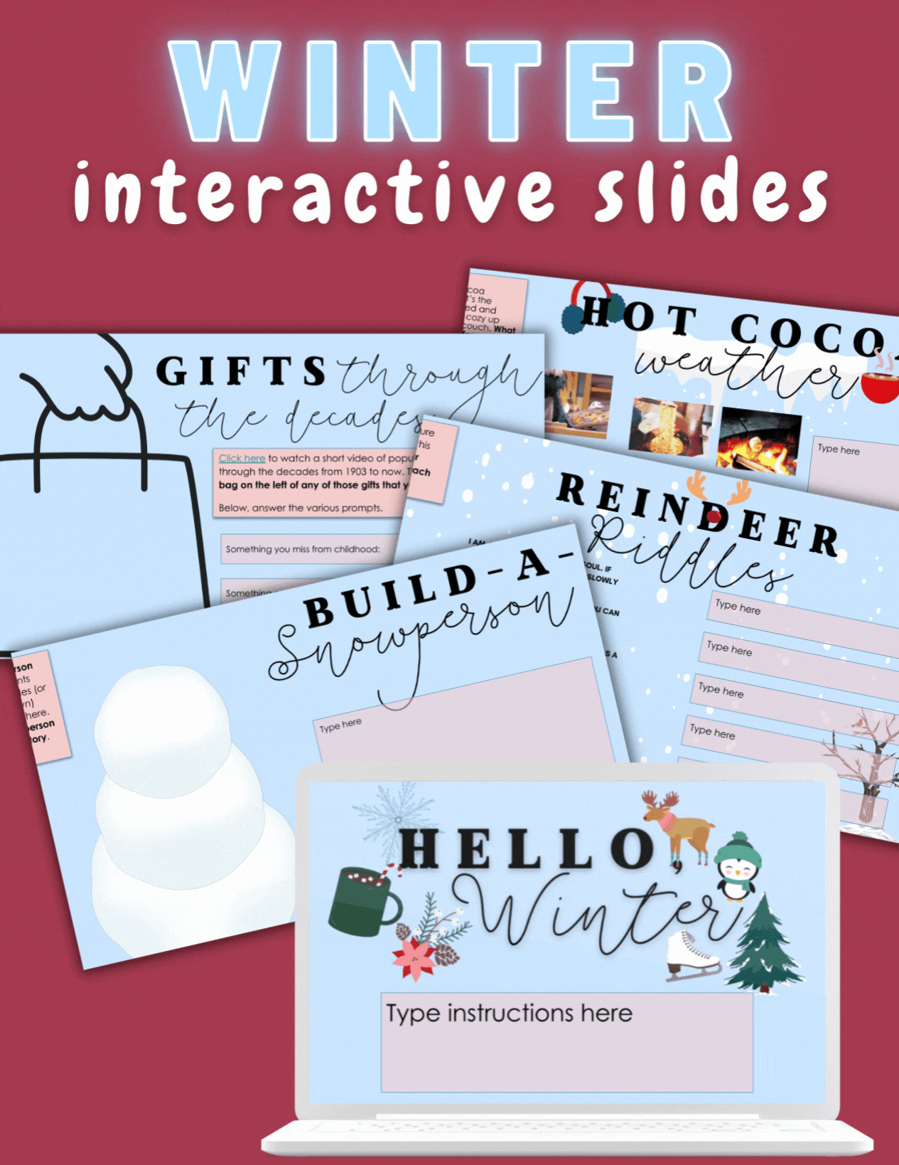 Winter Interactive Resource | Simply Ana P
