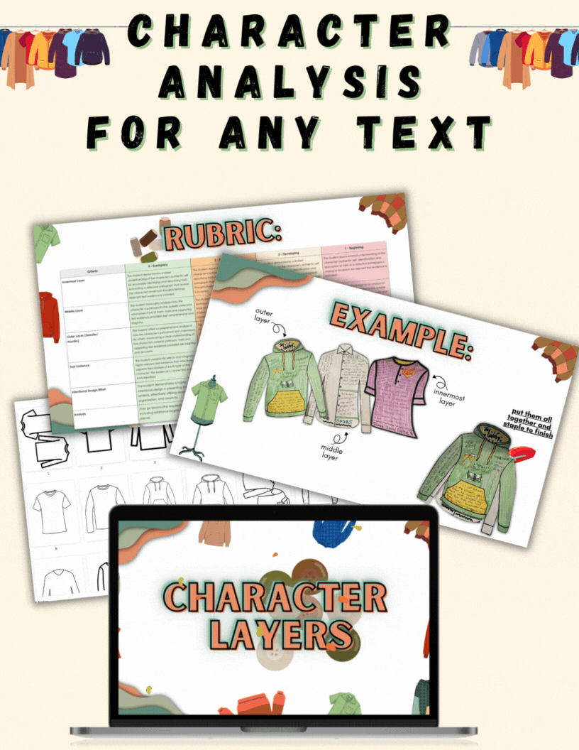 Character Layers - Character Analysis for ANY Text | Simply Ana P