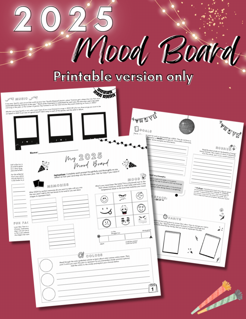 2025 New Year Printable Activity | Simply Ana P