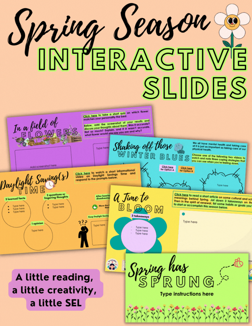 Spring Season Interactive Slides | Simply Ana P