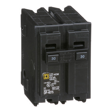 Square D HOM250 Circuit Breaker 50Amp, 120/240 VAC, 2 Pole | Green ...