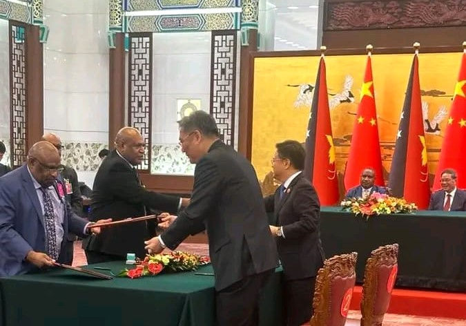 History MOU signing among PNG Department and Chinese Counterpart
