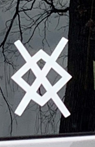 Gar (Gungnir) Rune Sticker (White) | Odin's Warrior Tribe