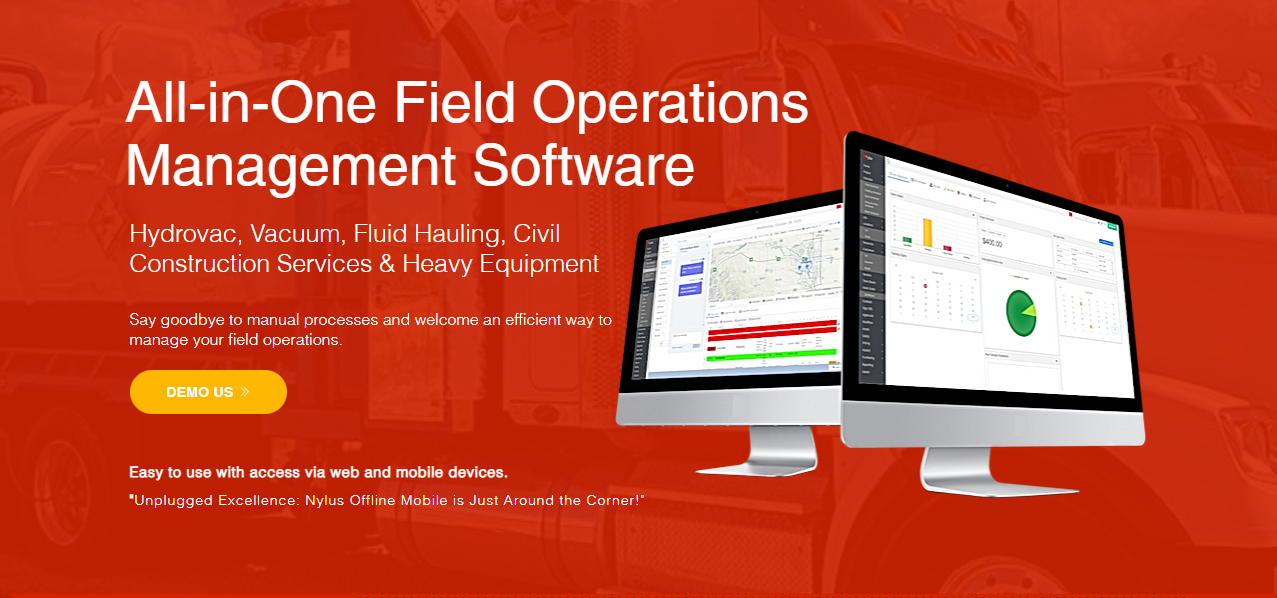 Hydrovac Software - NYLUS | Hydro Excavation - Field Operations Scheduling