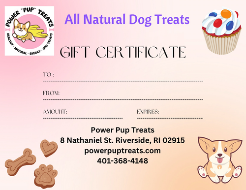 Gift Certificate | Power “Pup” Treats
