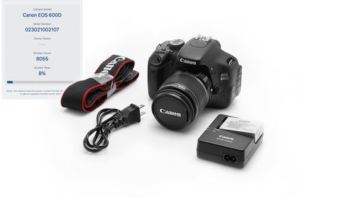 Canon EOS 600D Camera Body With 18-55mm Lens in Dubai | 1200AED