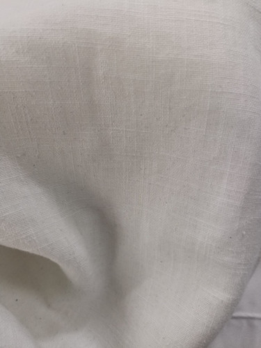 Woven Washed Linen - White | Carlow Fabric & Craf