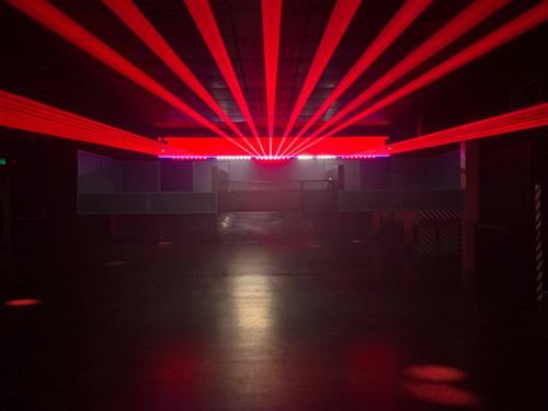 10x RED Laser Bar +Warm Blinder Bar | WIRED4SOUND