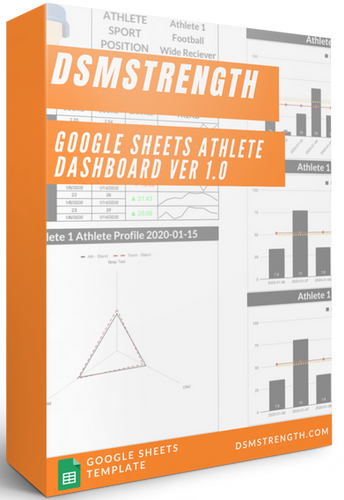 Google Sheets Athlete Dashboard | DSMStrength