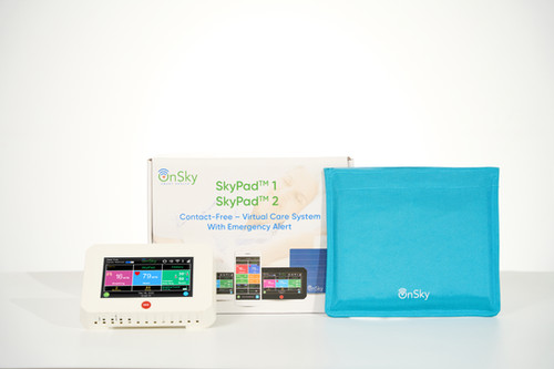 SkyPad-2 Blue Contactless Heart Rate & Breathing Monitor, Touchscreen ...