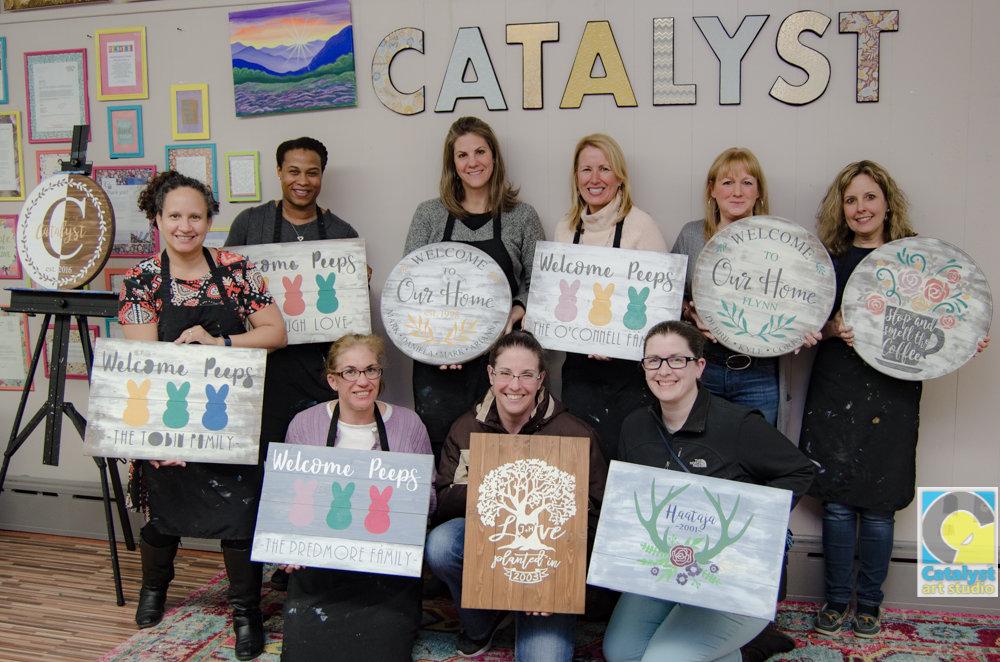 $45- Any Size- Wood Sign Painting Party (1) | catalystartstudio