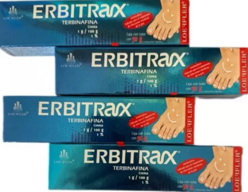 Erbitrax Terbinafina 30g Antimicotico Loeffle/ 4 tubos | Farmametropolis