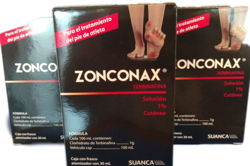 Zonconax Terbinafina Frasco Atomizador Pack 3Pzas | Farmametropolis