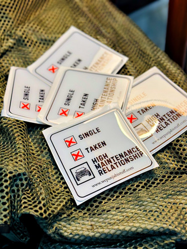 Jeep Relationship Status 3D Gel Premium Decal | We Punjabi Stuff