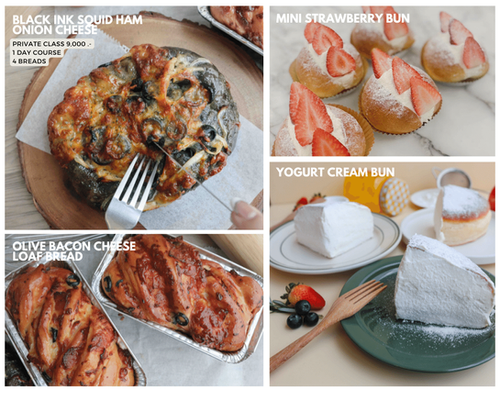 Korean bread café (1day-4menu) | sweetscottage