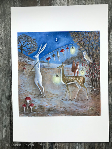 Five for a Garland. Print A4/189gms | moonlightandhares