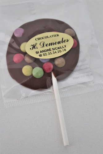 Sucette crousti choc au chocolat au lait | Maison Demeules