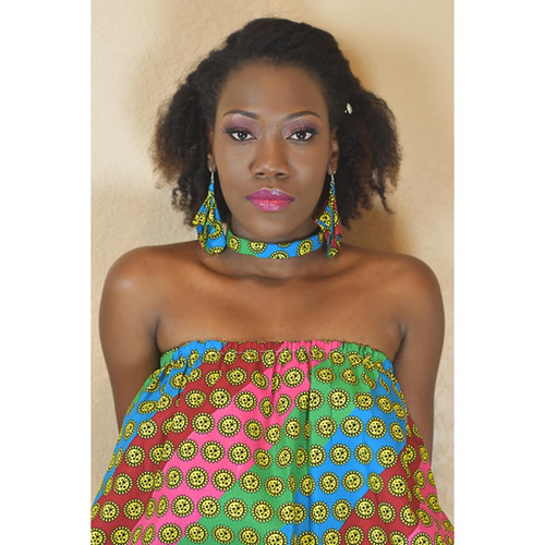 Multi Colored Afro Choker | afrikfusion