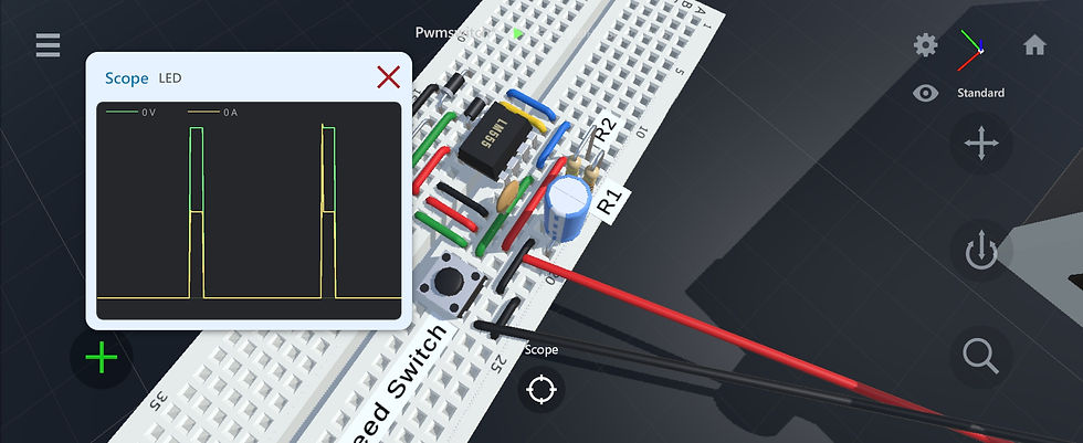 LED won't flash with 555 timer output | CRUMB
