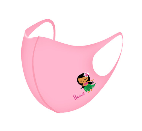 Pink Hawaiian Hula Girl 3D Aerosilver Mask | Nani Island