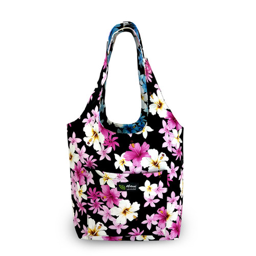 [Pink&Blue] Dream of Flower Reversible Hobo Bag | Nani Island