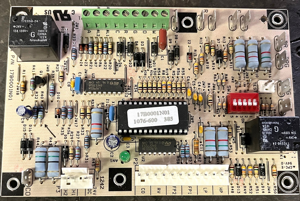 Carrier Model Number 17B0001N01 Heat Pump Control Board 1076-600 ...
