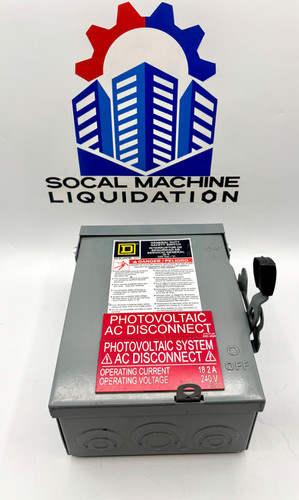 Square D / DU221RBUP / General Duty Non-Fused Safety Switch 2-Pole 30A ...