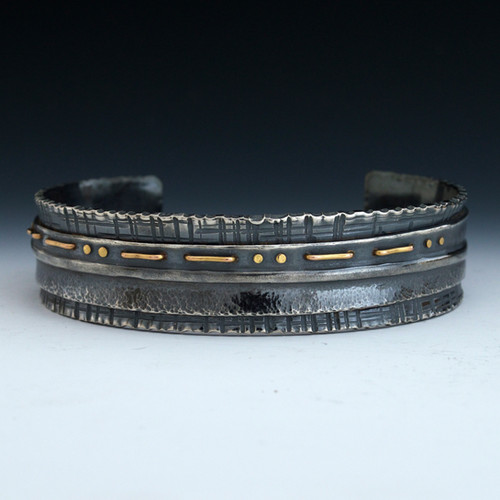 Running Stitch Cuff | saultjewelry