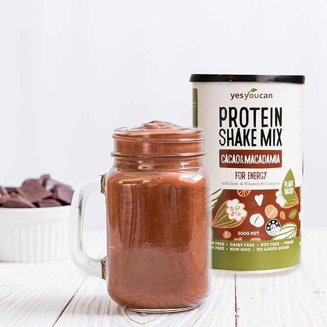 Cacao and Macadamia Vegan Protein Shake Mix | YesYouCan Gluten Free