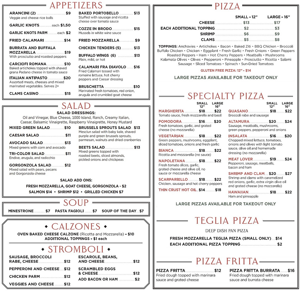 Takeout Menu | Bari167.com