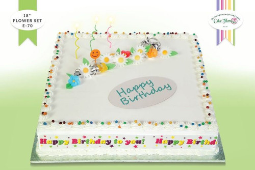 KIT E70 - 18'' FLOWER SET | Cake Flora