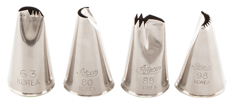 CURVED ROSE, LILY, RUFFLE & SHELL NOZZLES