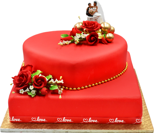 2 TIER FLOWERSPRAY KTA-74R | Cake Flora