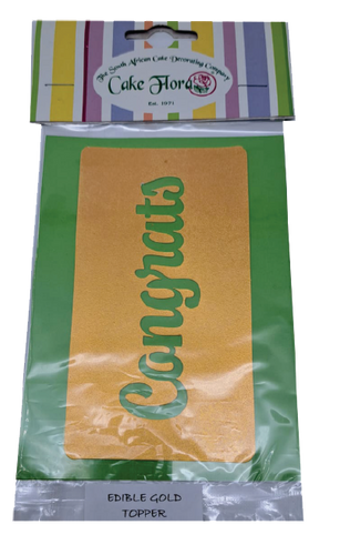 EDIBLE GOLD TOPPERS | Cake Flora