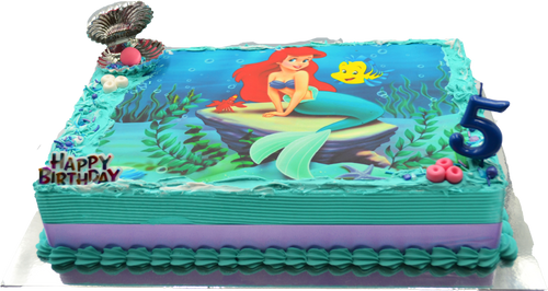 LITTLE MERMAID PRINT KTA-24 | Cake Flora